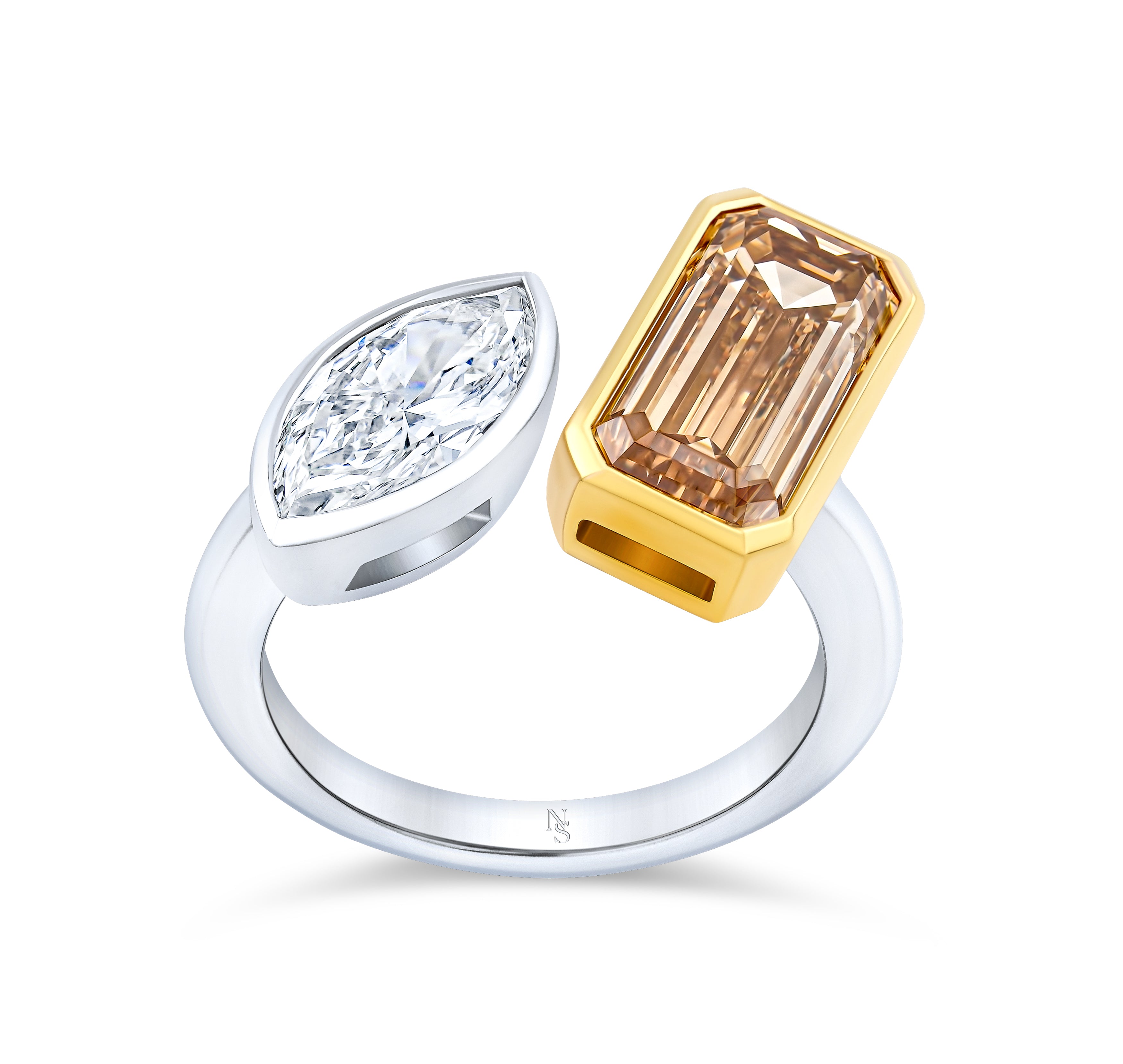 Fancy Shape Bypass Ring – Norman Silverman