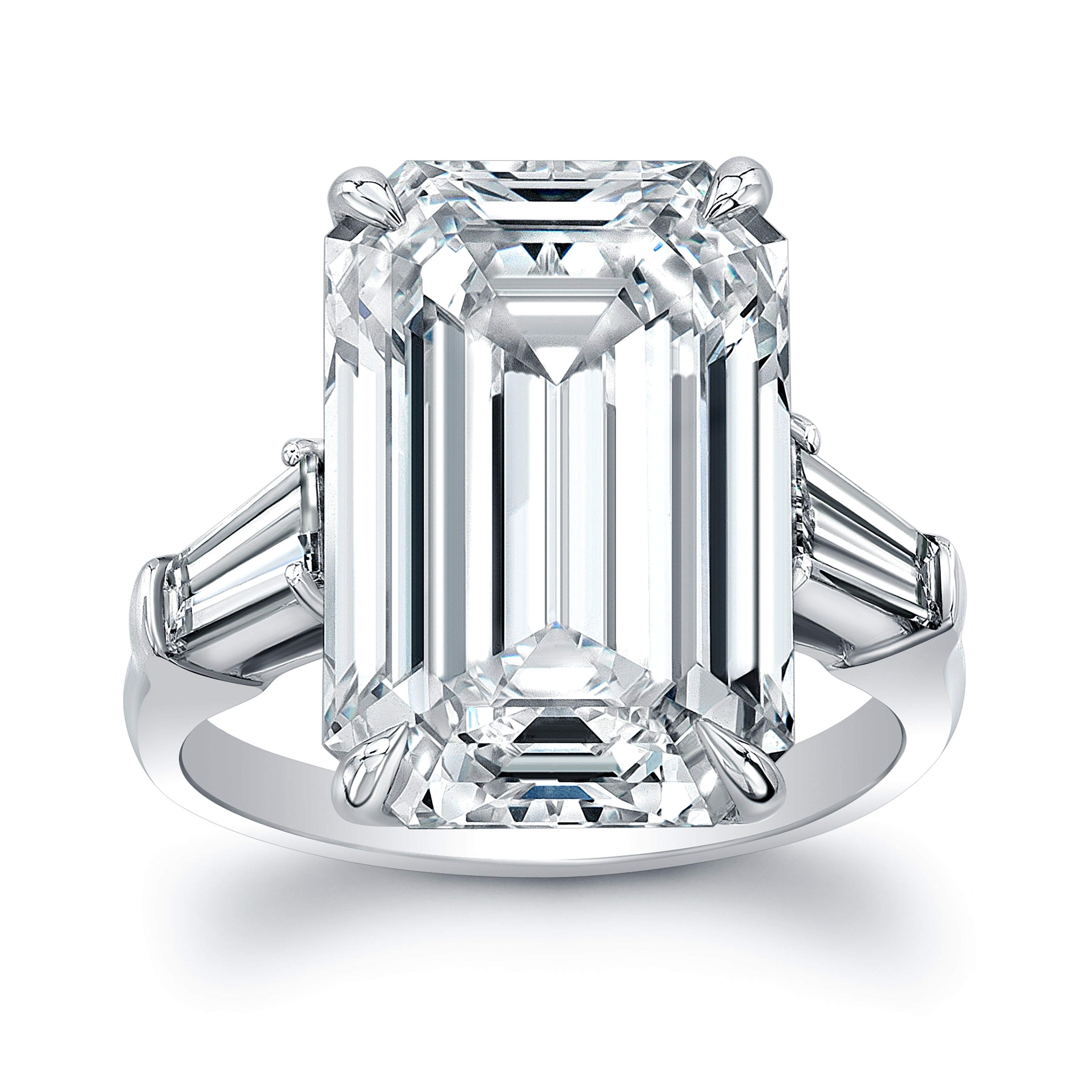 Emerald Cut Diamond Three-Stone Ring | Norman Silverman – Norman Silverman