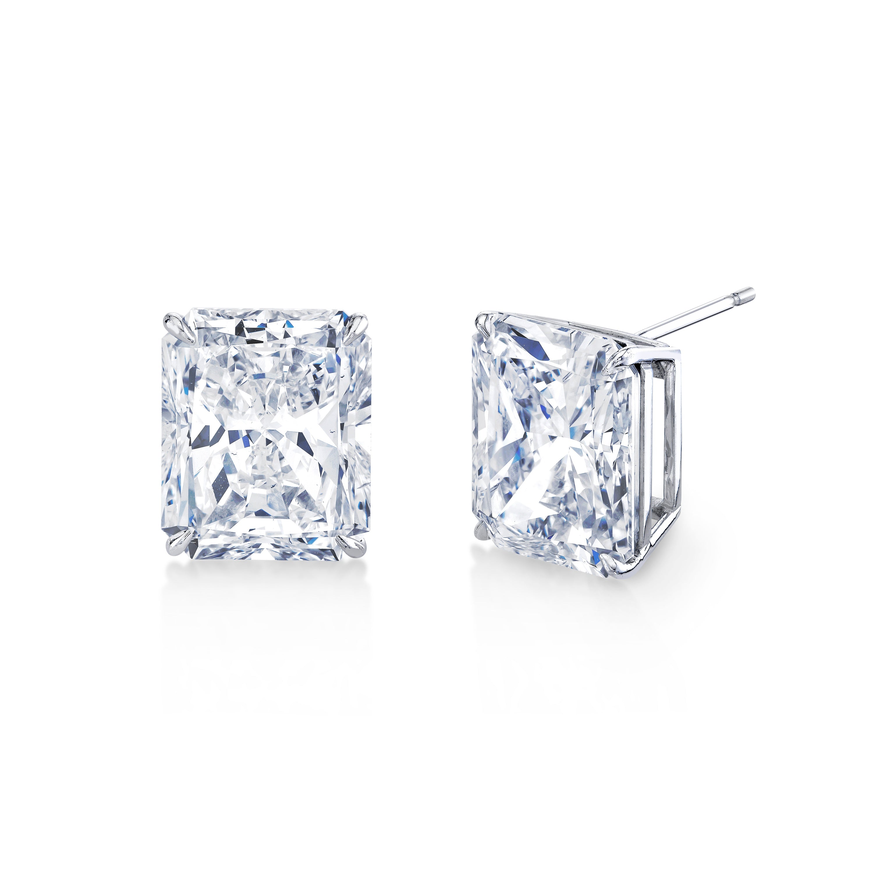Radiant Diamond Stud Earrings | Norman Silverman – Norman Silverman